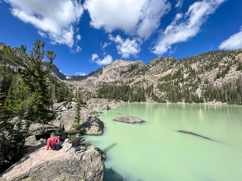 Hallett Peak, Otis Peak, Andrews Glacier, and Lake Haiyaha - McGregor ...